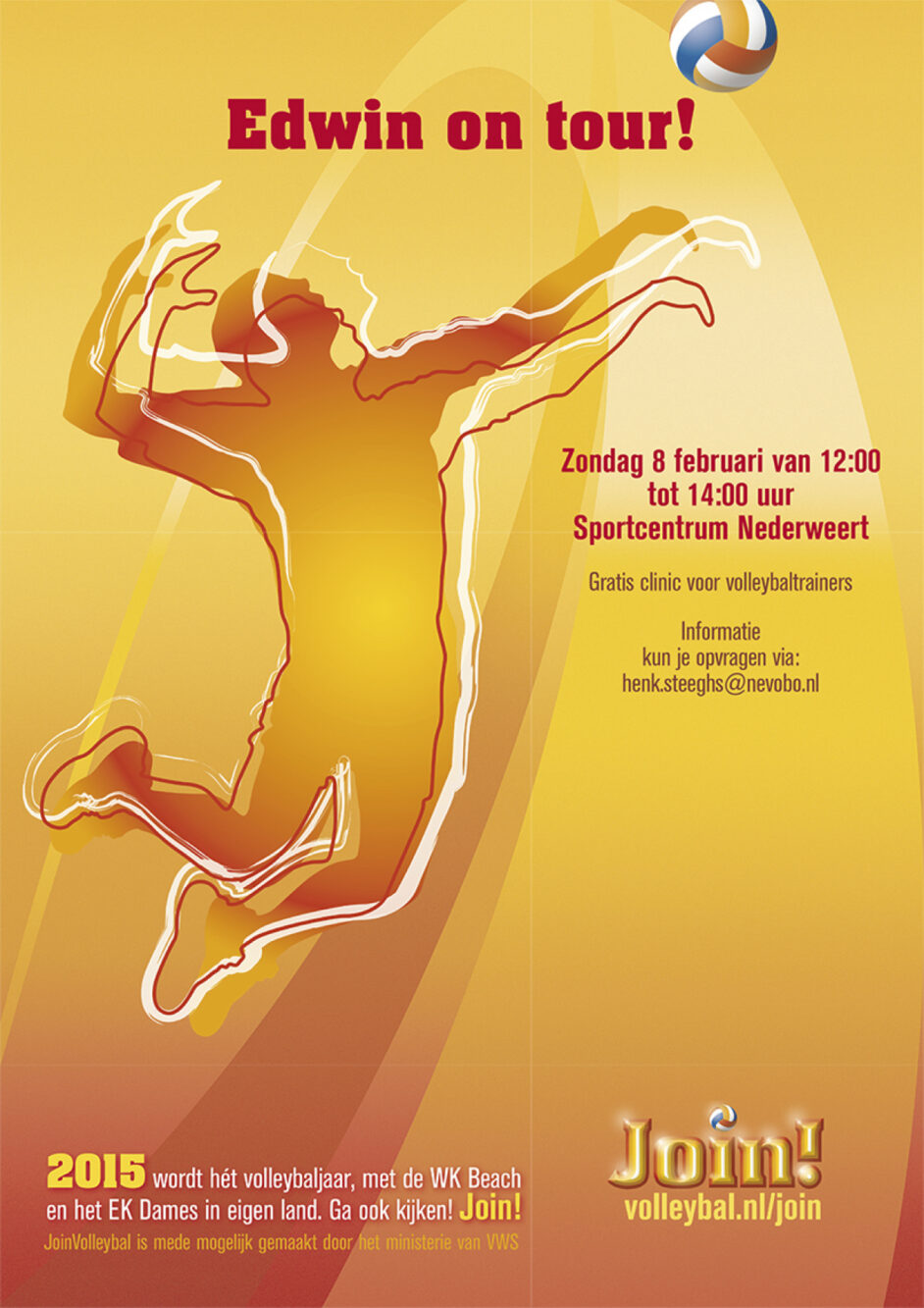 Volleybalclinic door Edwin Benne - Nederweert24