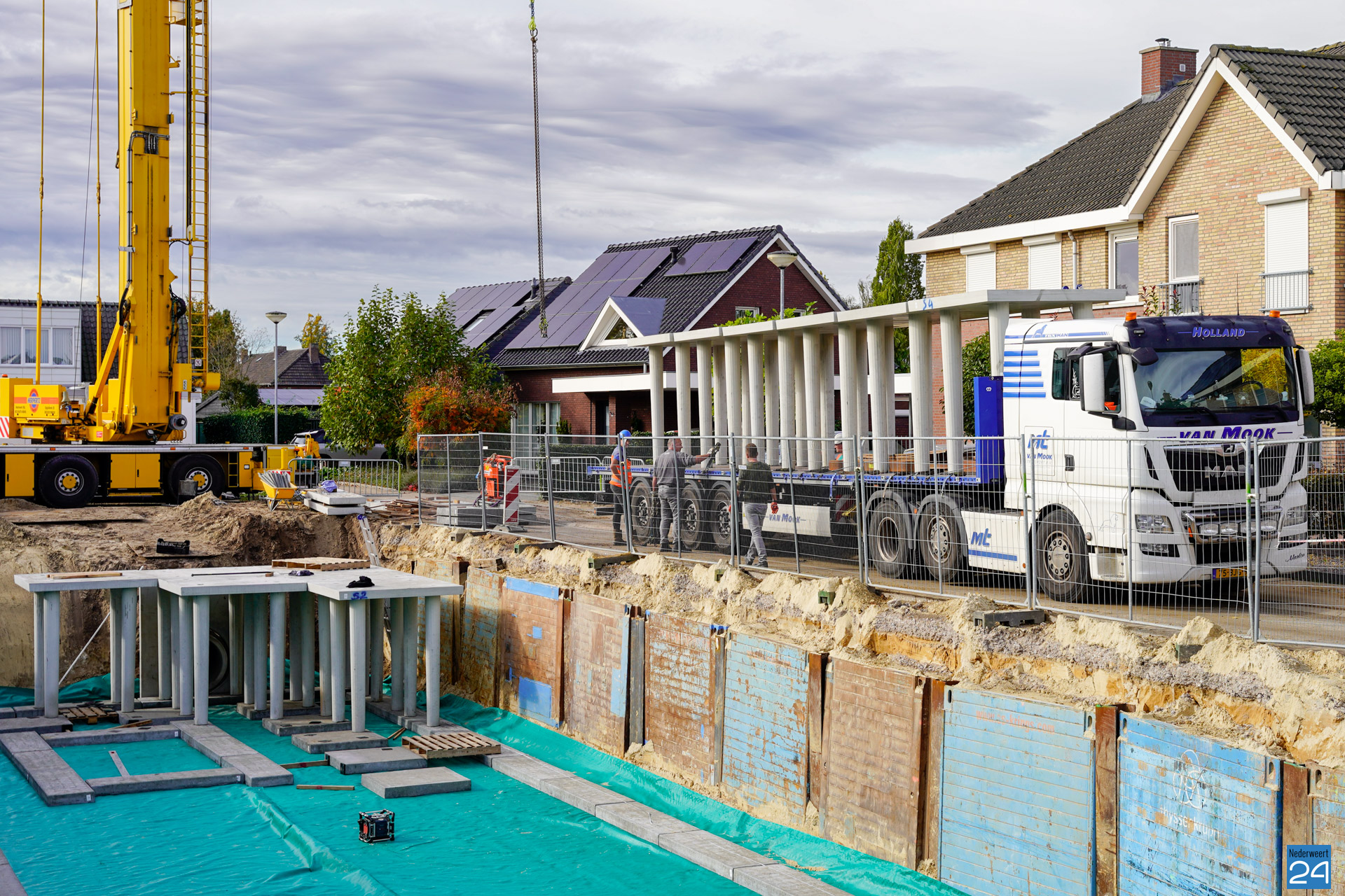 Waterbuffer Meester Schakenhof Ospel in aanbouw - Nederweert24
