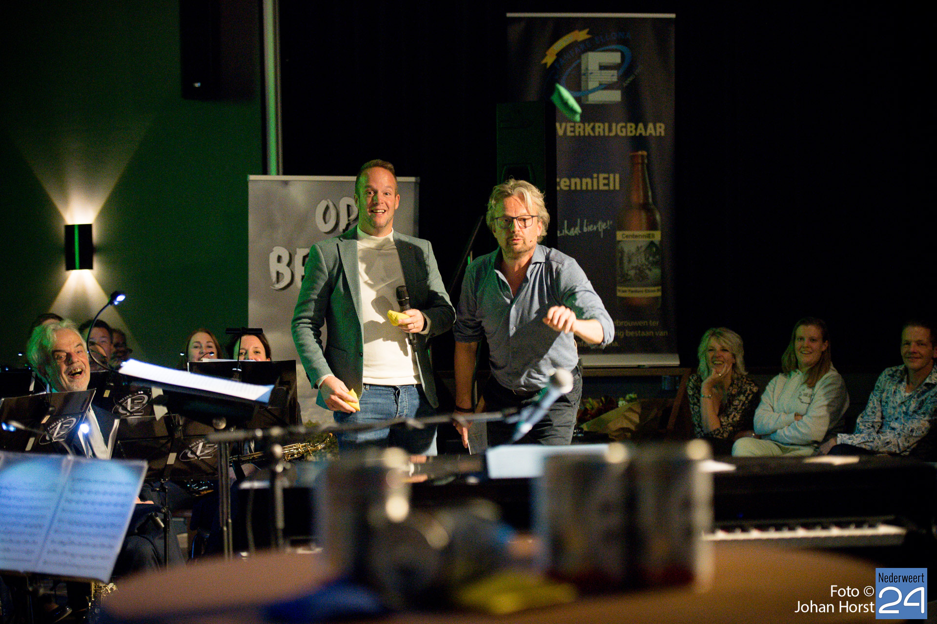 Rob Mennen op verzoek op bezoek bij Fanfare Ellona - Nederweert24