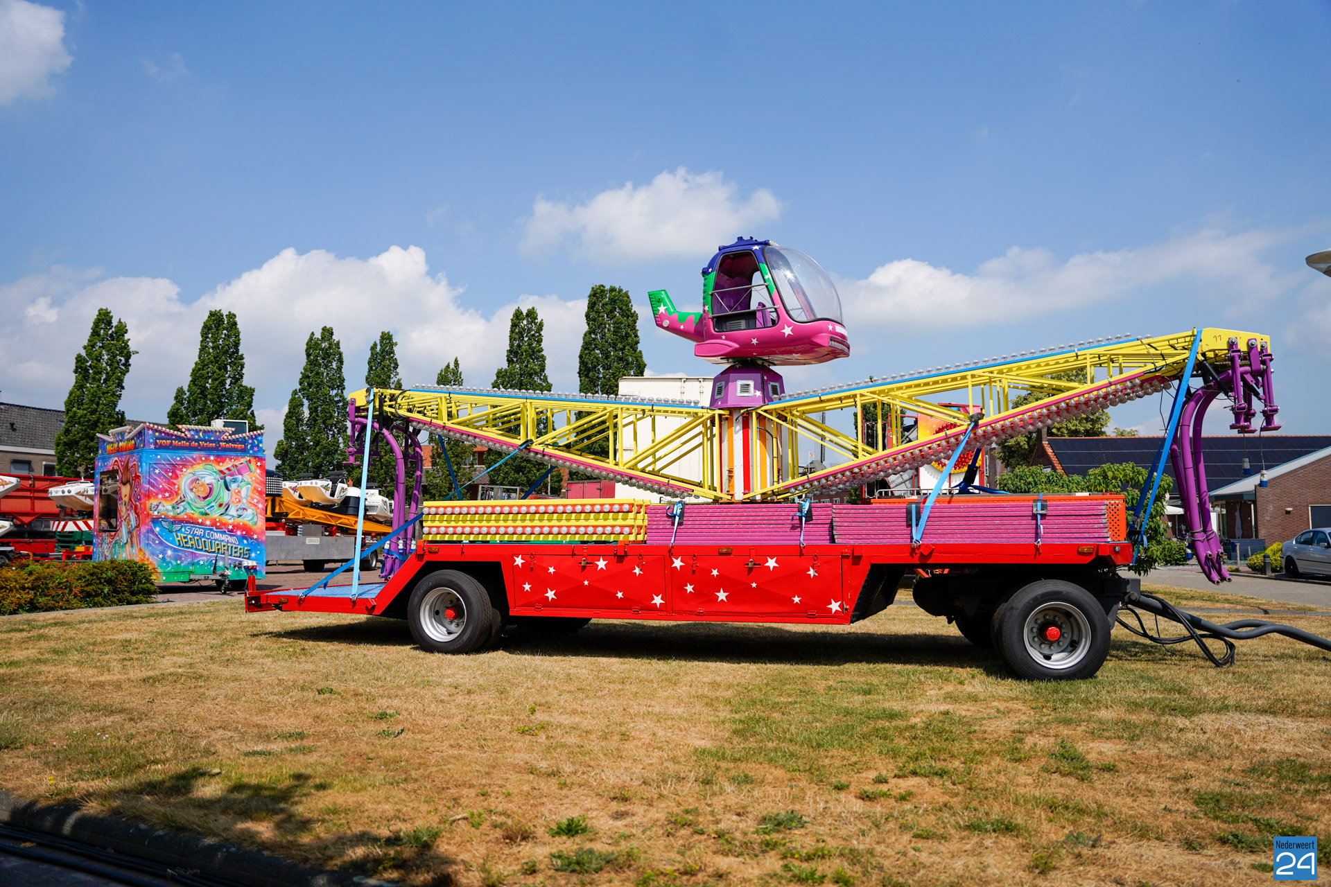 Opbouw kermis Ospel vordert gestaag - Nederweert24