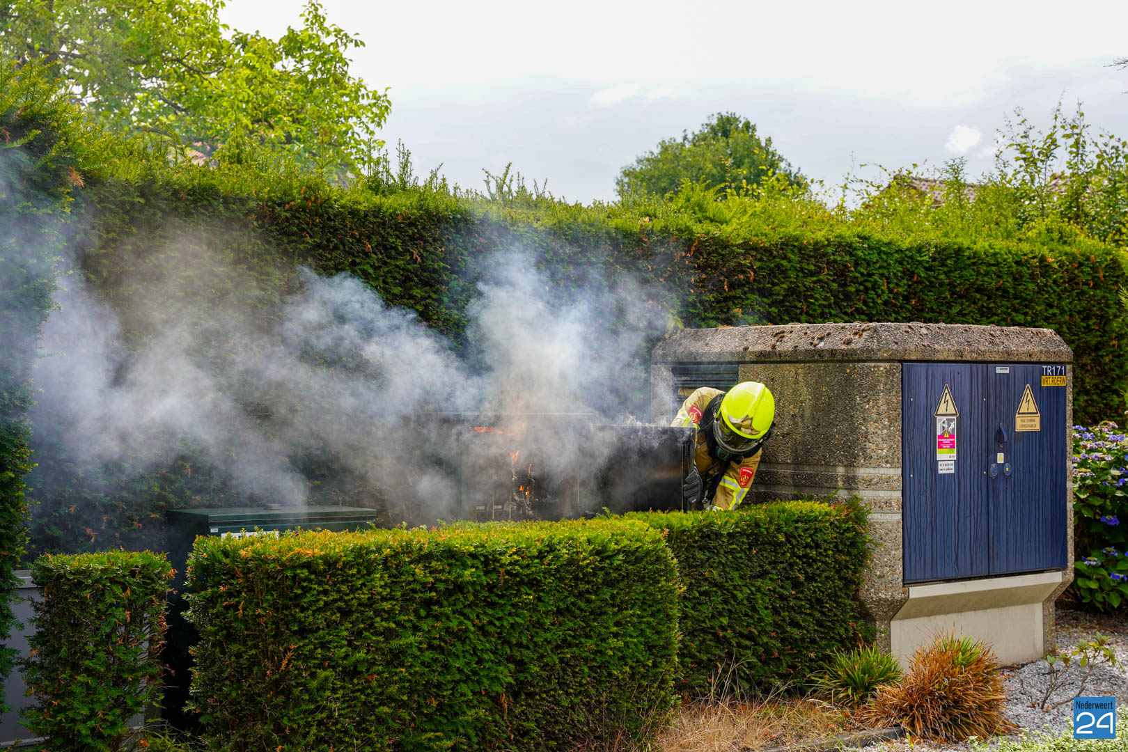 Stroomkast in brand aan Roermondseweg in Weert - Nederweert24