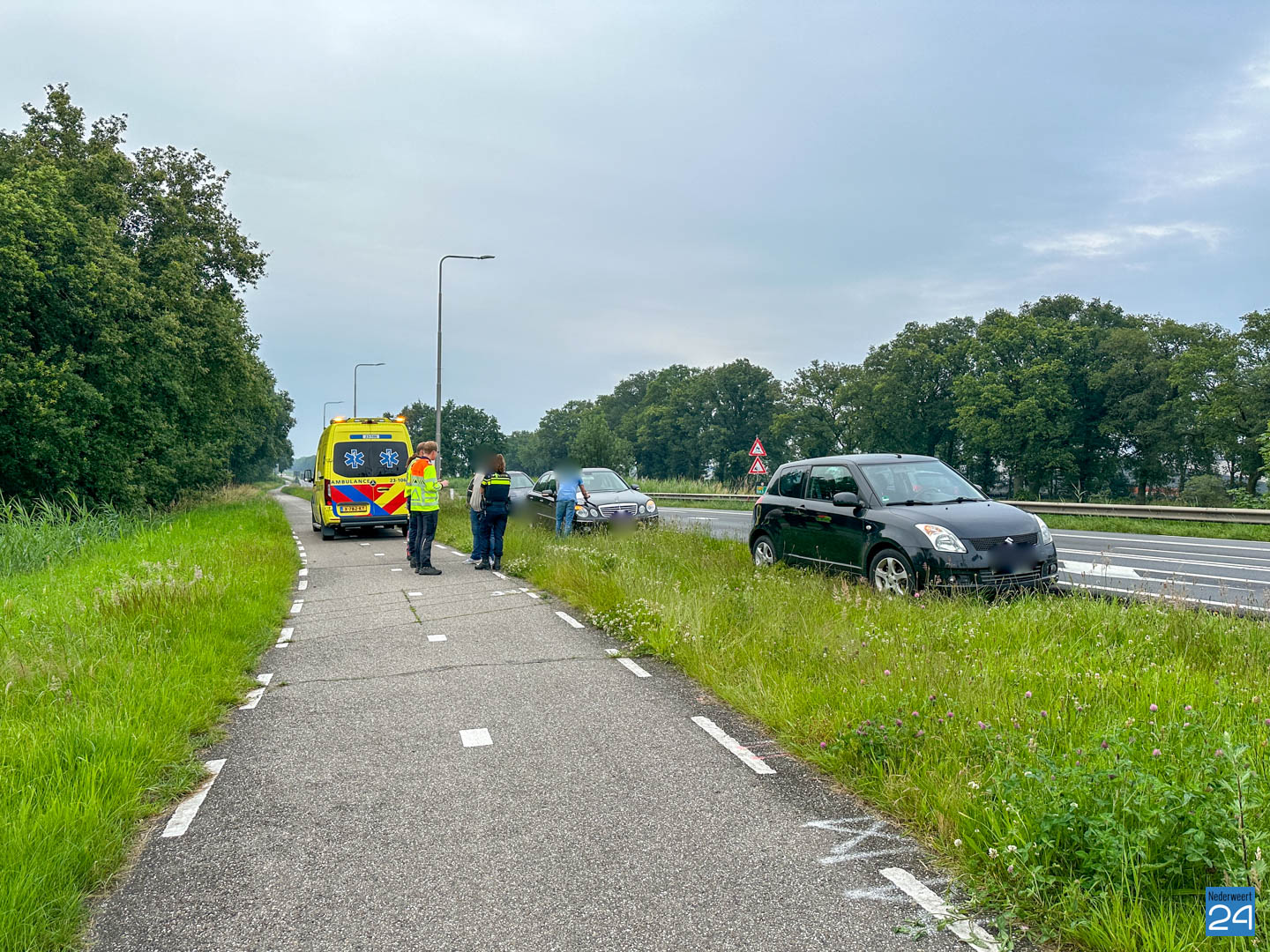 Kop-staartbotsing op N266 - Nederweert24