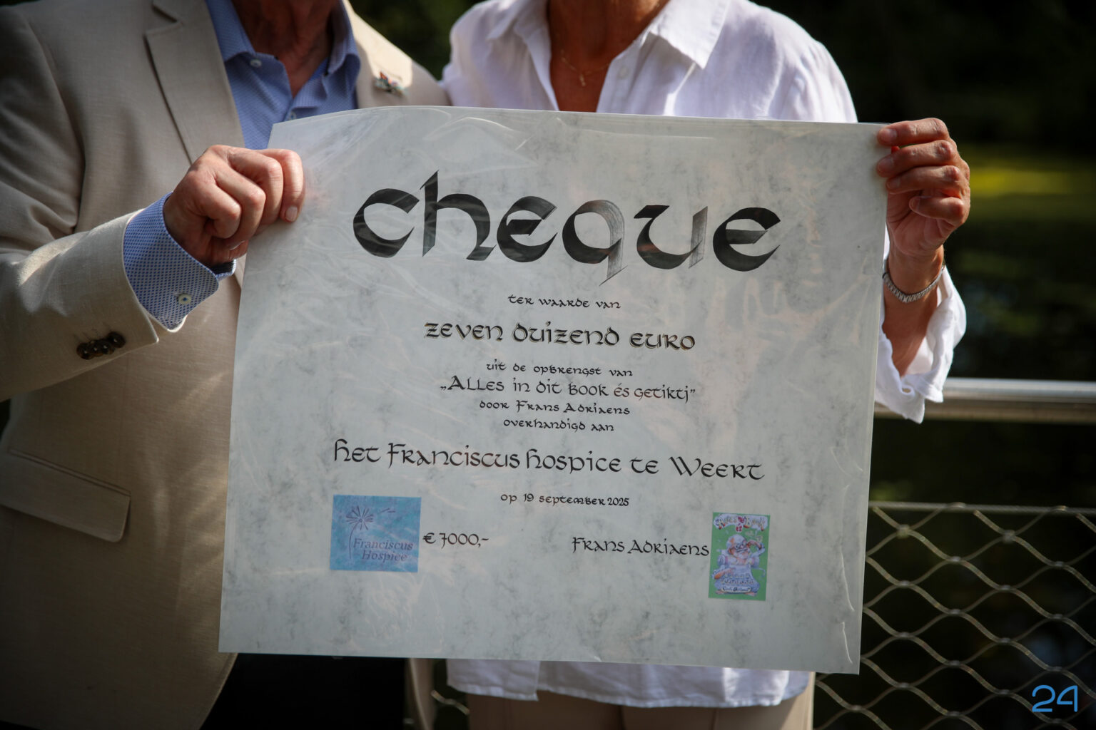 Recordopbrengst boek van auteur Frans Adriaens voor Franciscus Hospice ...