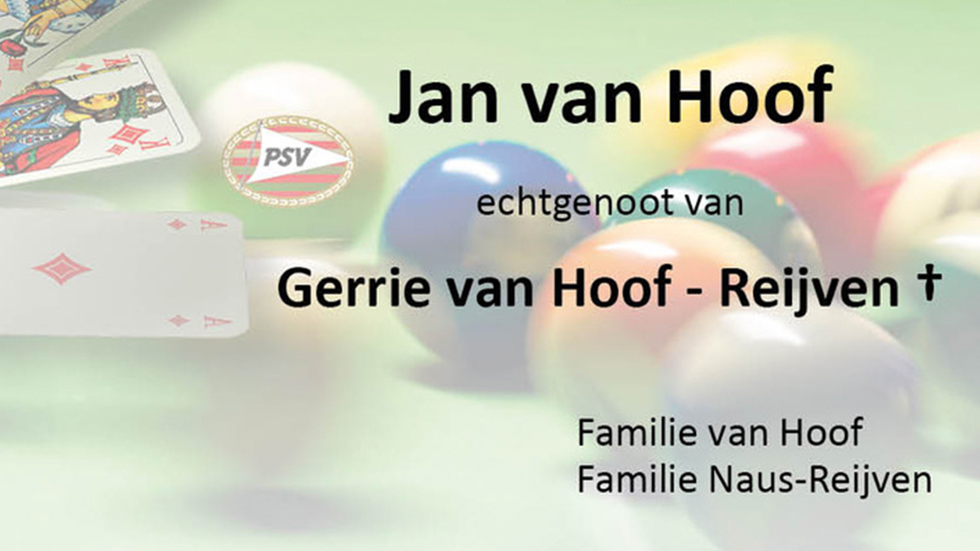 Overlijdensbericht | Jan van Hoof † - Nederweert24