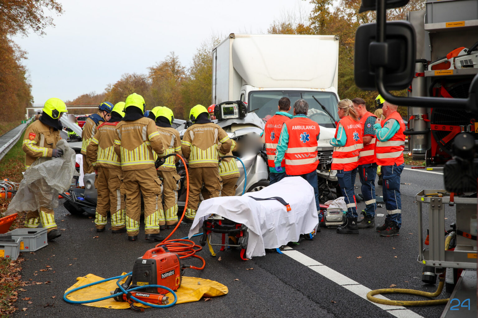 Ernstig ongeval op de A2 bij Hunsel - Nederweert24