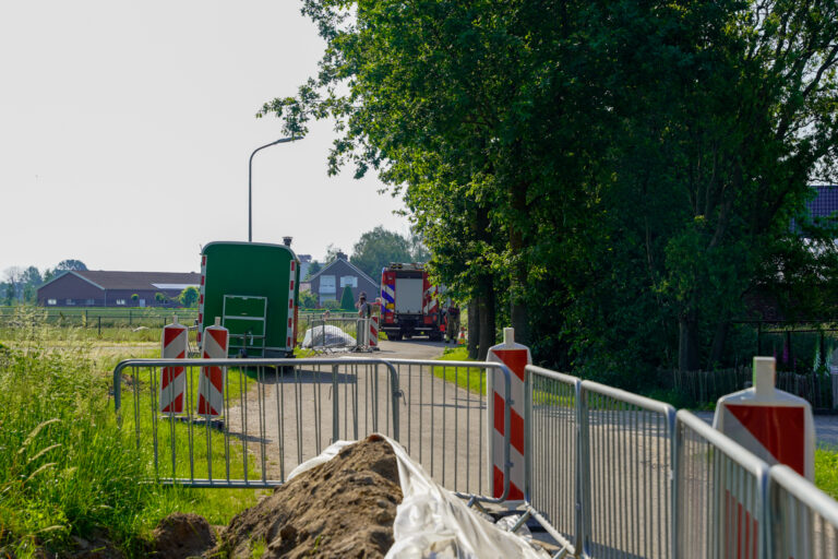 Gaslek tijdens werkzaamheden in Laar - Nederweert24