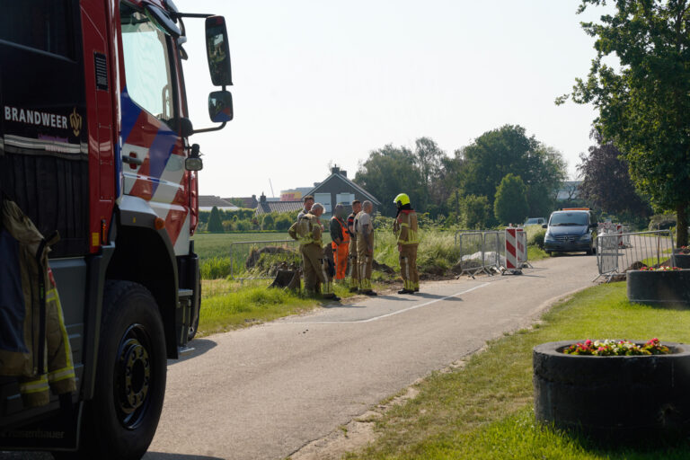 Gaslek tijdens werkzaamheden in Laar - Nederweert24